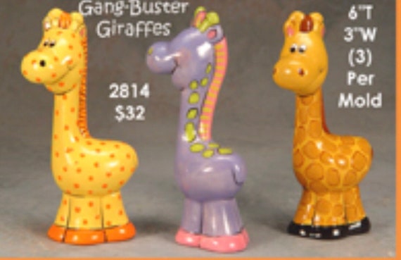 Giraffe One or Three Ceramic Pottery Bisque Ready to Paint - Etsy