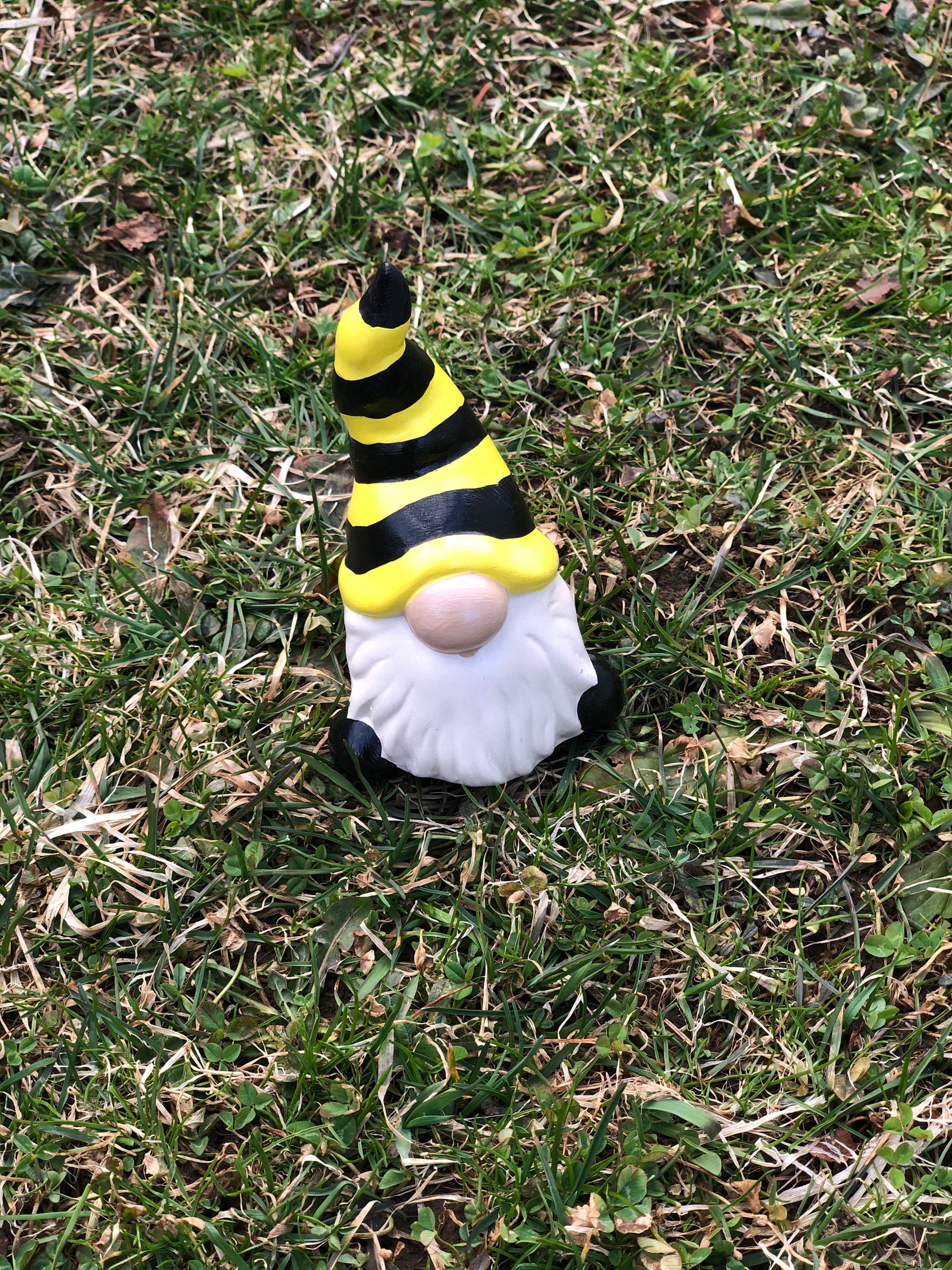 ON SALE Rolly Polly Bumblebee Garden Gnome Ceramic Pottery - Etsy