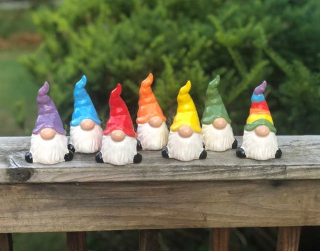 5 Gnome Custom Painted or Diy Craft Kit Perfect Gift - Etsy