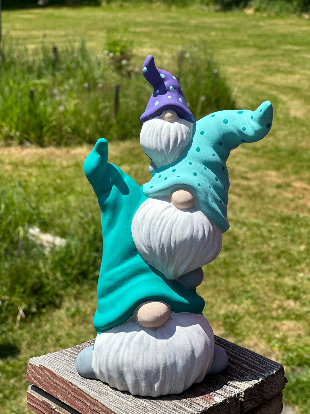9” Stack of Gnomes Custom Painted or Diy , Craft Kit, Perfect Gift - Etsy