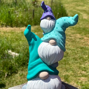 9” Stack of Gnomes Custom Painted or Diy , Craft Kit, Perfect Gift - Etsy