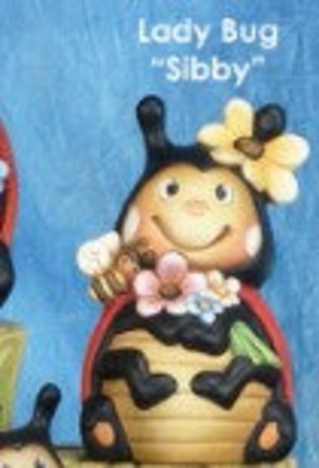 Ladybug Sibby Gift Set or Pottery Only, Ceramic Pottery, Unpainted ...