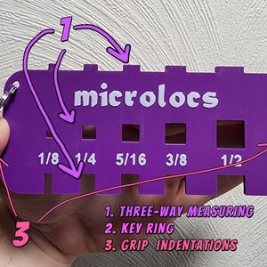 Microlocs Measuring Tool Microlocs Ruler Microlocks Measure - Etsy