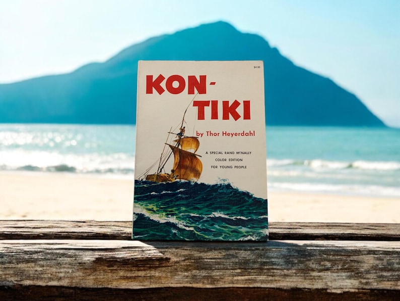 Kon-tiki by Thor Heyerdahl 1975, 1st Paperback, Color Edition - Etsy