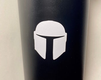 Mandalorian Helmet Vinyl Decal - Etsy