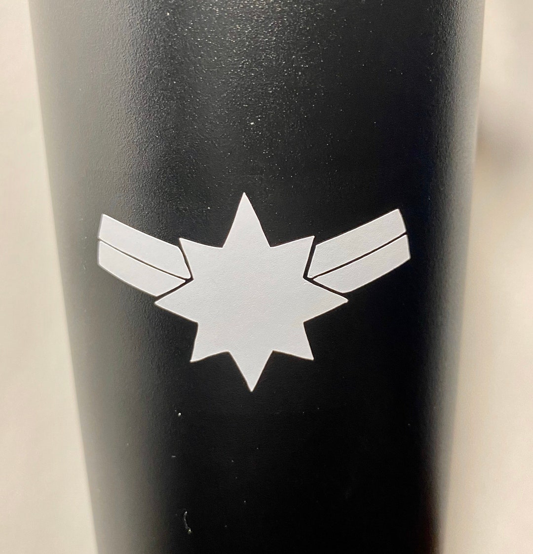Captain Marvel Logo Vinyl Decal - Etsy