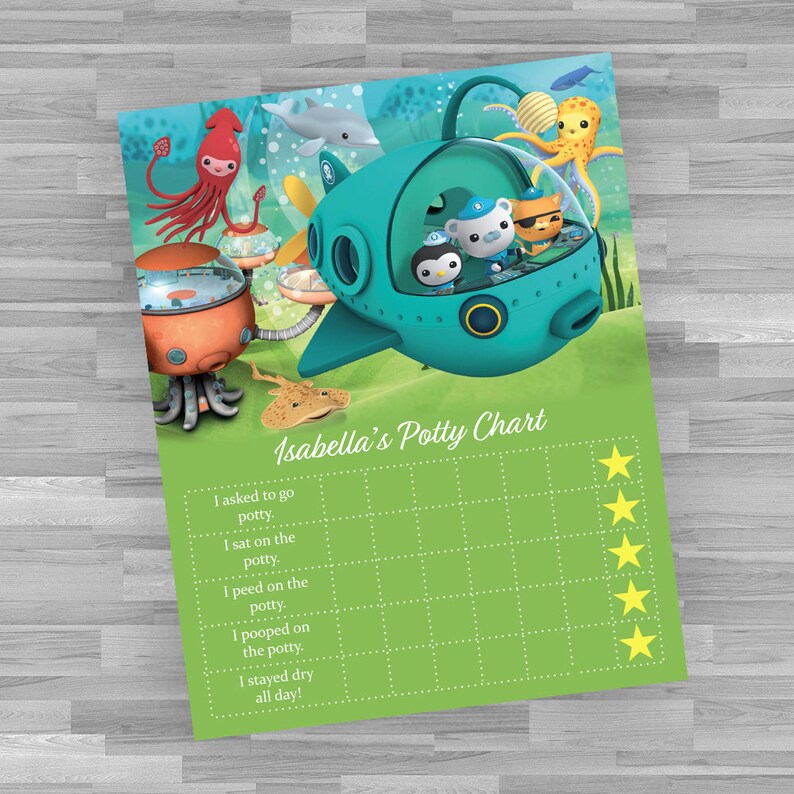 Free Printable Potty Training Charts Potty Training Chart Octonauts ...