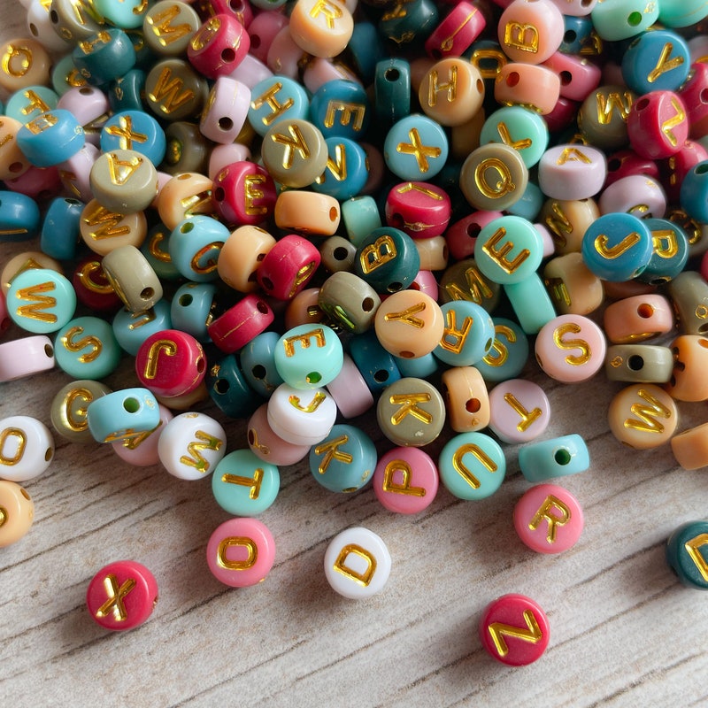 Personalized Alphabet Beads - Etsy