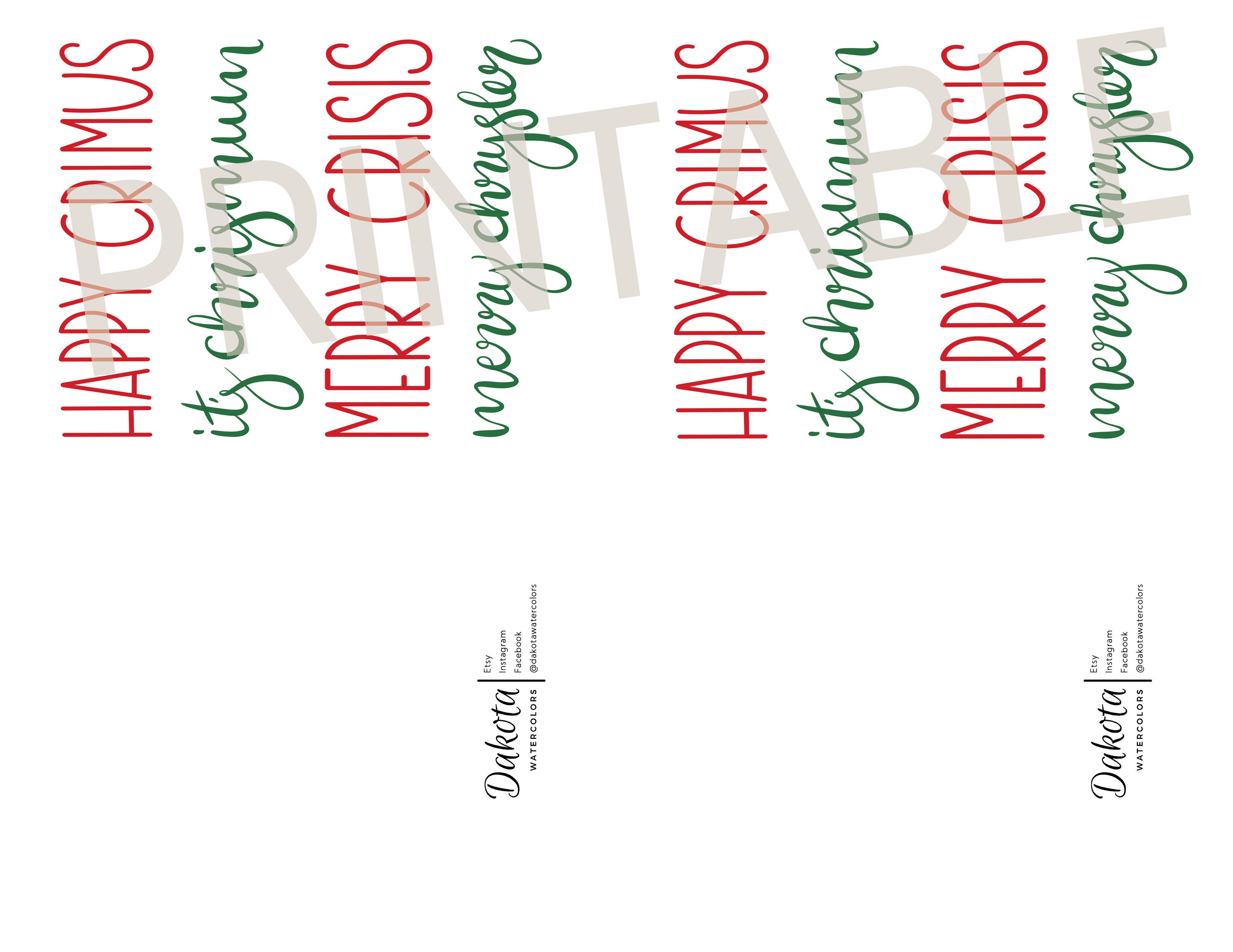 PRINTABLE Happy Crimus Its Chrismum Merry Crisis Merry Crimmus Merry ...