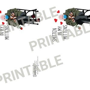 PRINTABLE Bernie Smitten in My Mittens Valentine Funny Bernie Mittens ...
