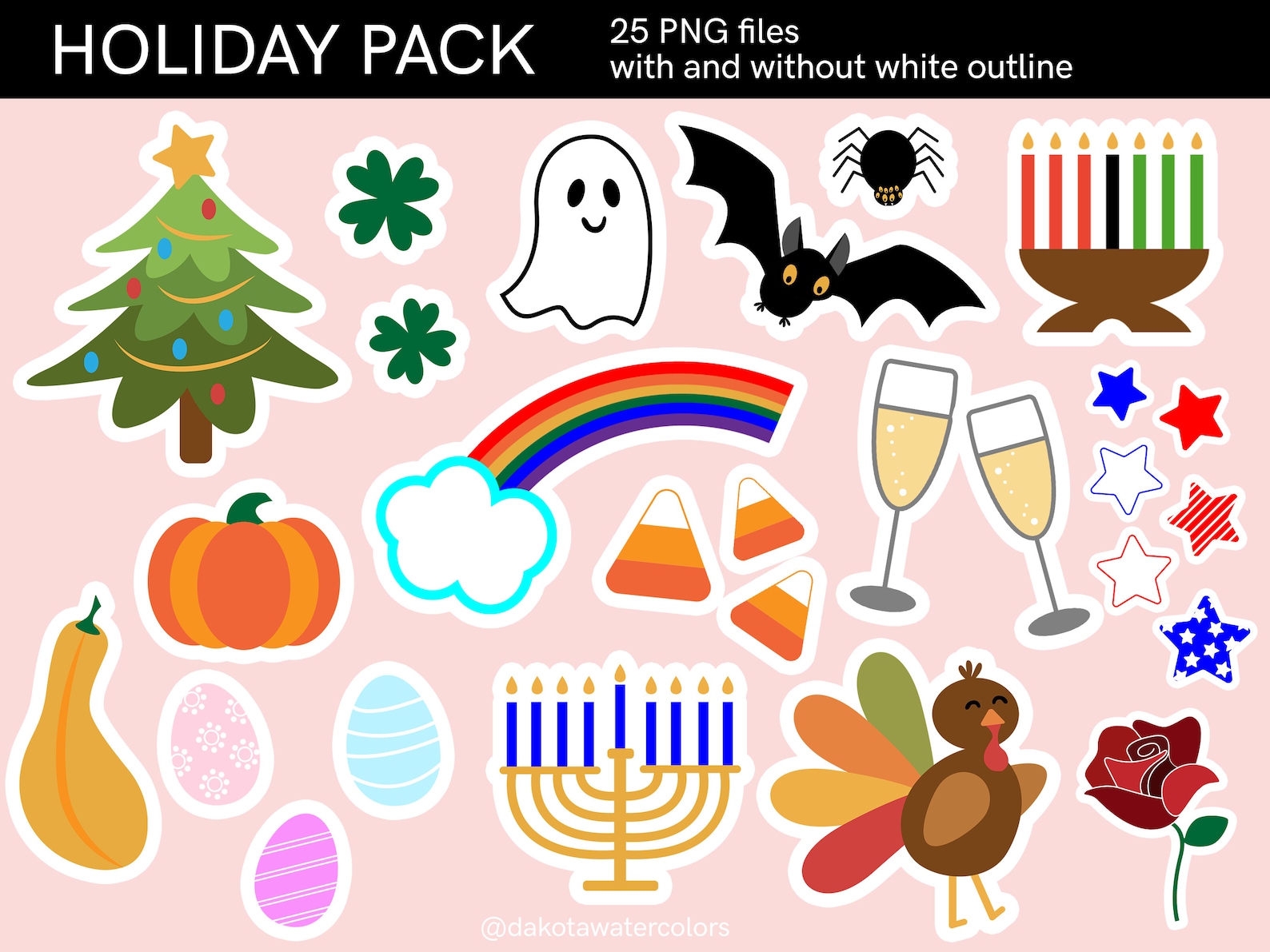 Holiday Clipart Pack Clip Art Set Png Calendar Clip Art - Etsy