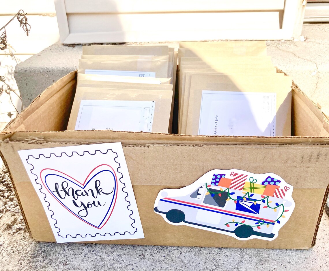 USPS Stamp Clip Art USPS Stamp Thank You Sticker Thank You - Etsy