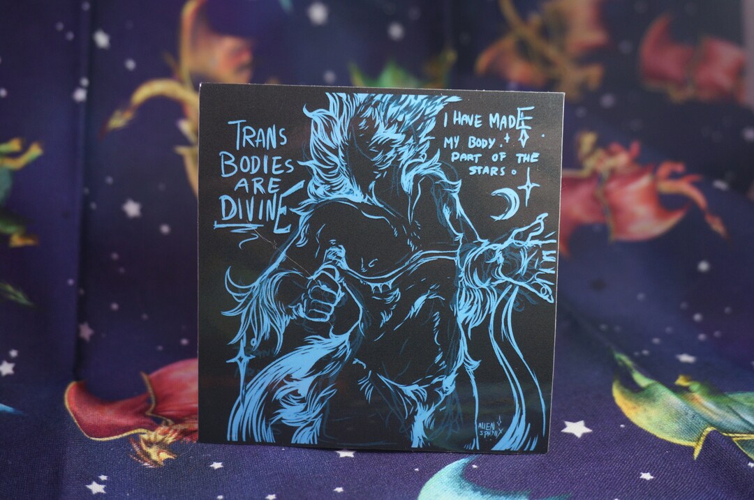 TRANS BODIES R DIVINE / Vinyl Sticker - Etsy