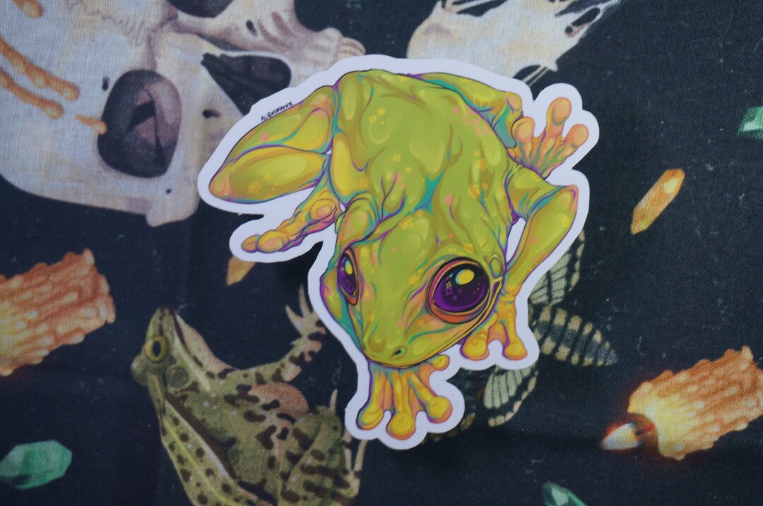Froggie / Vinyl Sticker - Etsy