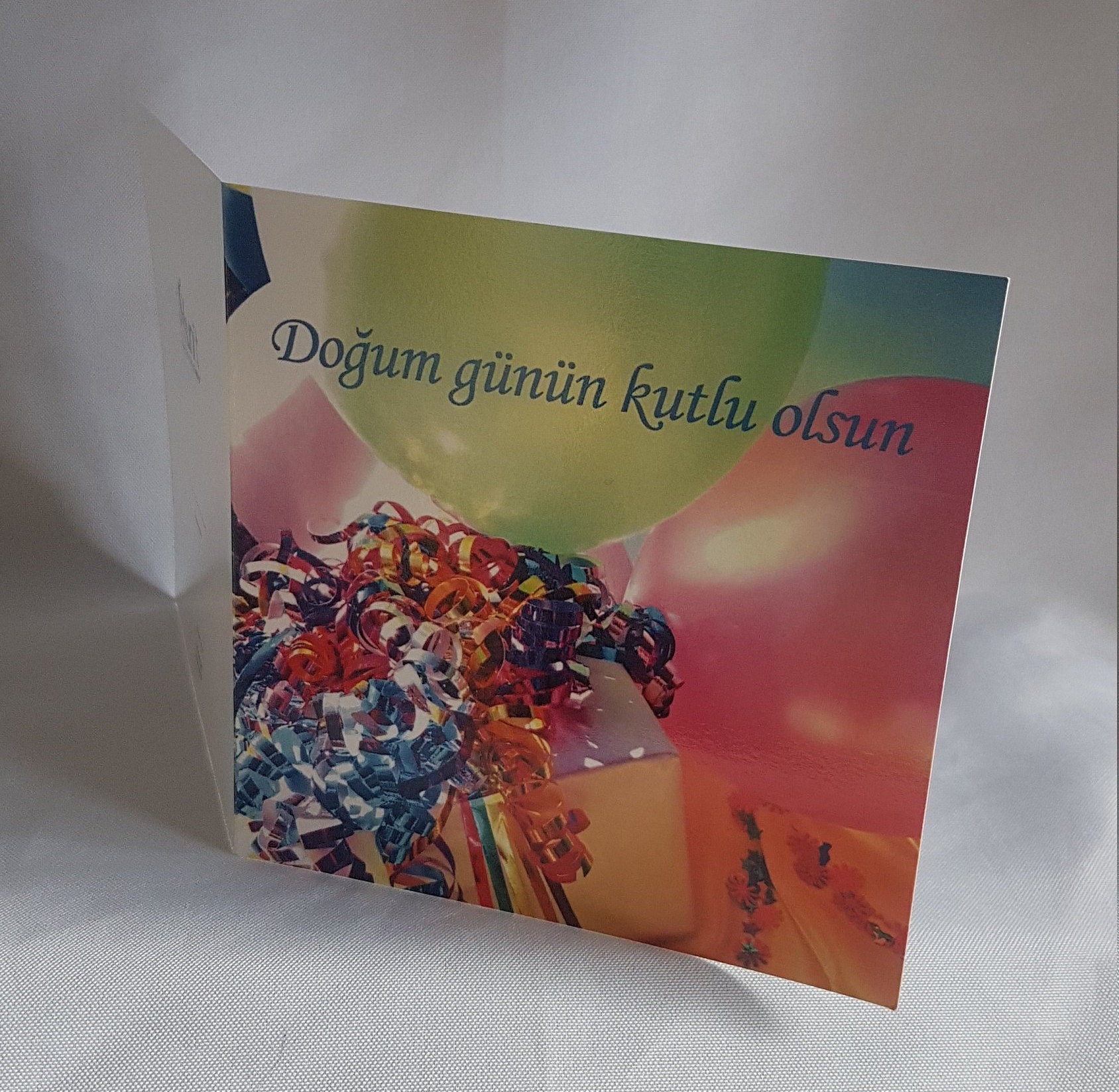 Turkish Language "happy Birthday" Greeting Card - Etsy