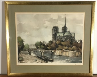 Paris etching | Etsy