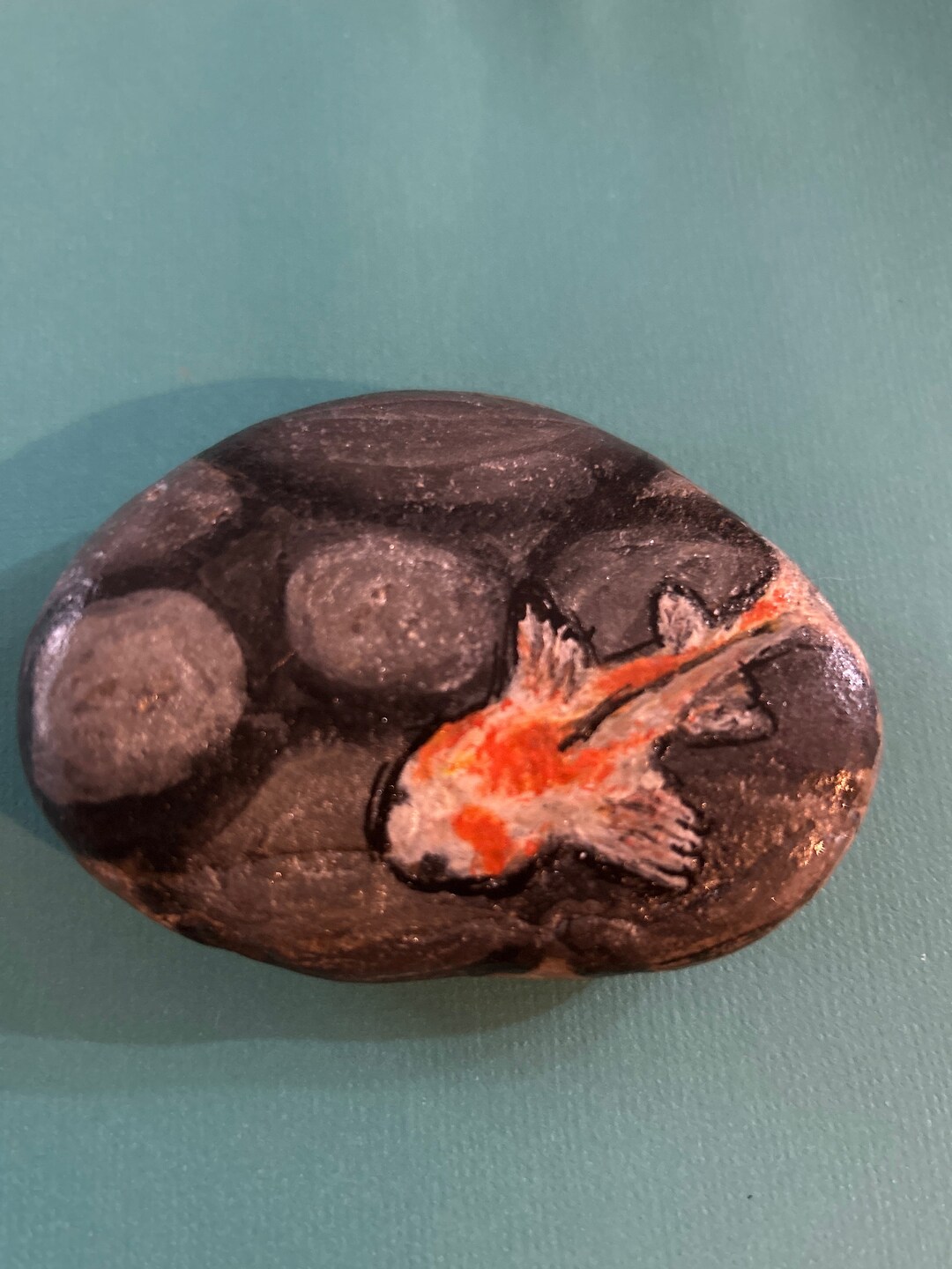Koi Fish Rock Painting - Etsy