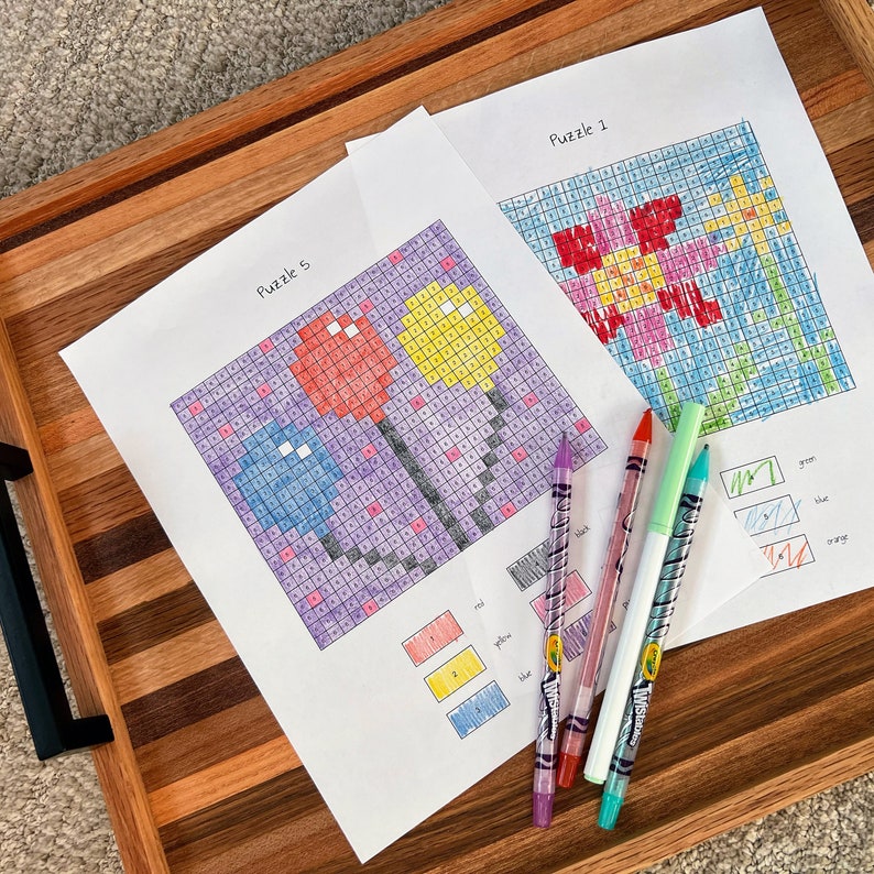 Hidden Picture Coloring Page | Mystery Pixel Art Activity - Etsy