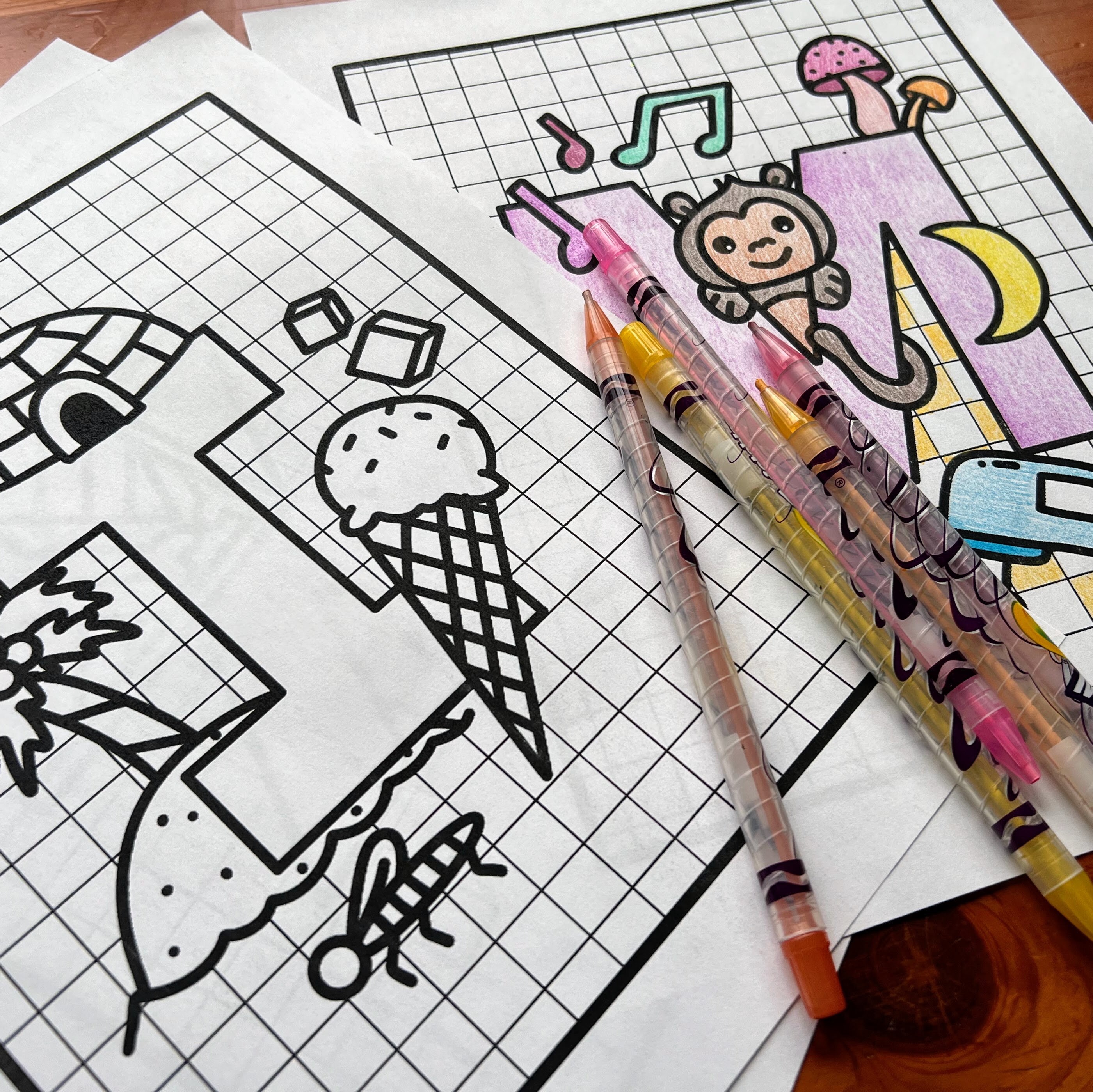 ABC Coloring Book | Alphabet Kids Art Pages - Etsy