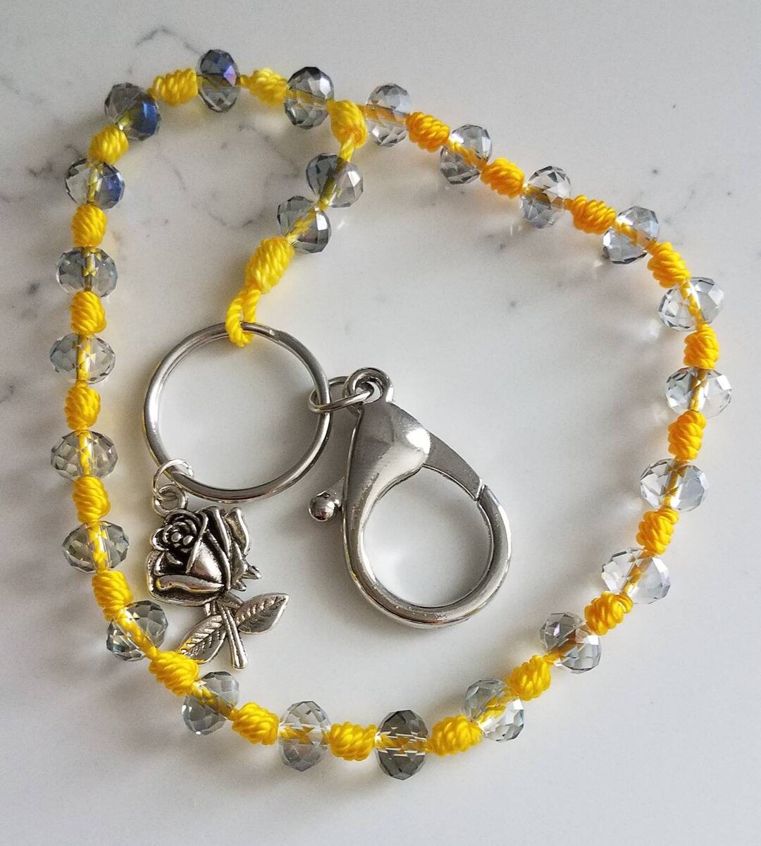 Wristlet Keychain, Keychains, Beaded Wristlet Keychain, Clasp Keychain ...