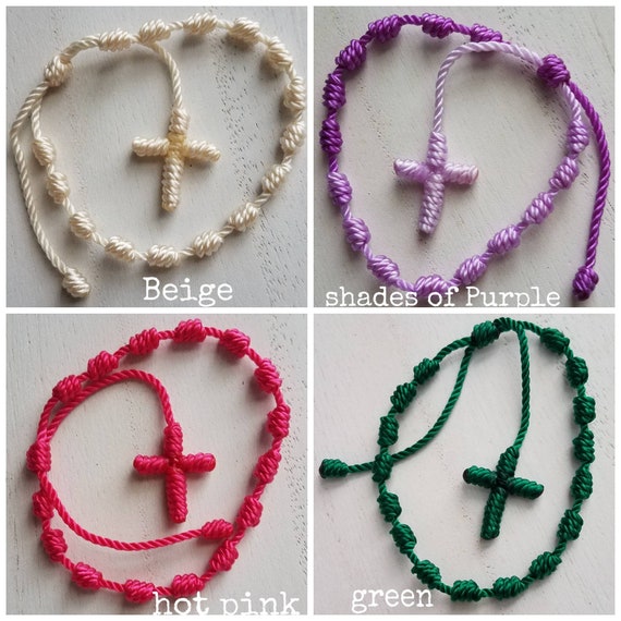 Knotted Cross Bracelet String Jewelry Prayer Bracelet - Etsy