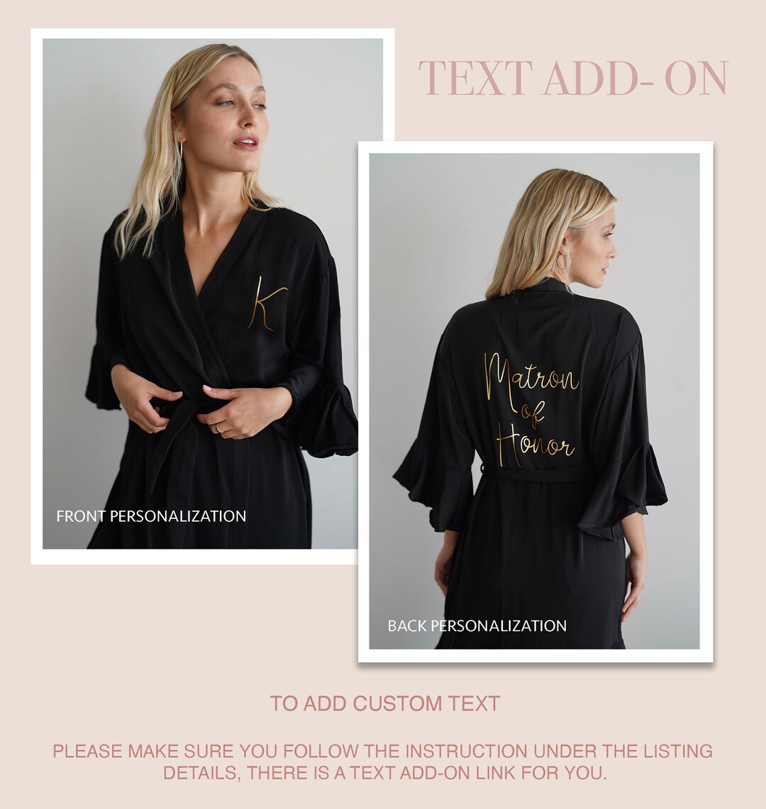 Personalized Ruffle Robes for Bridesmaid Gifts for Her Wedding - Etsy