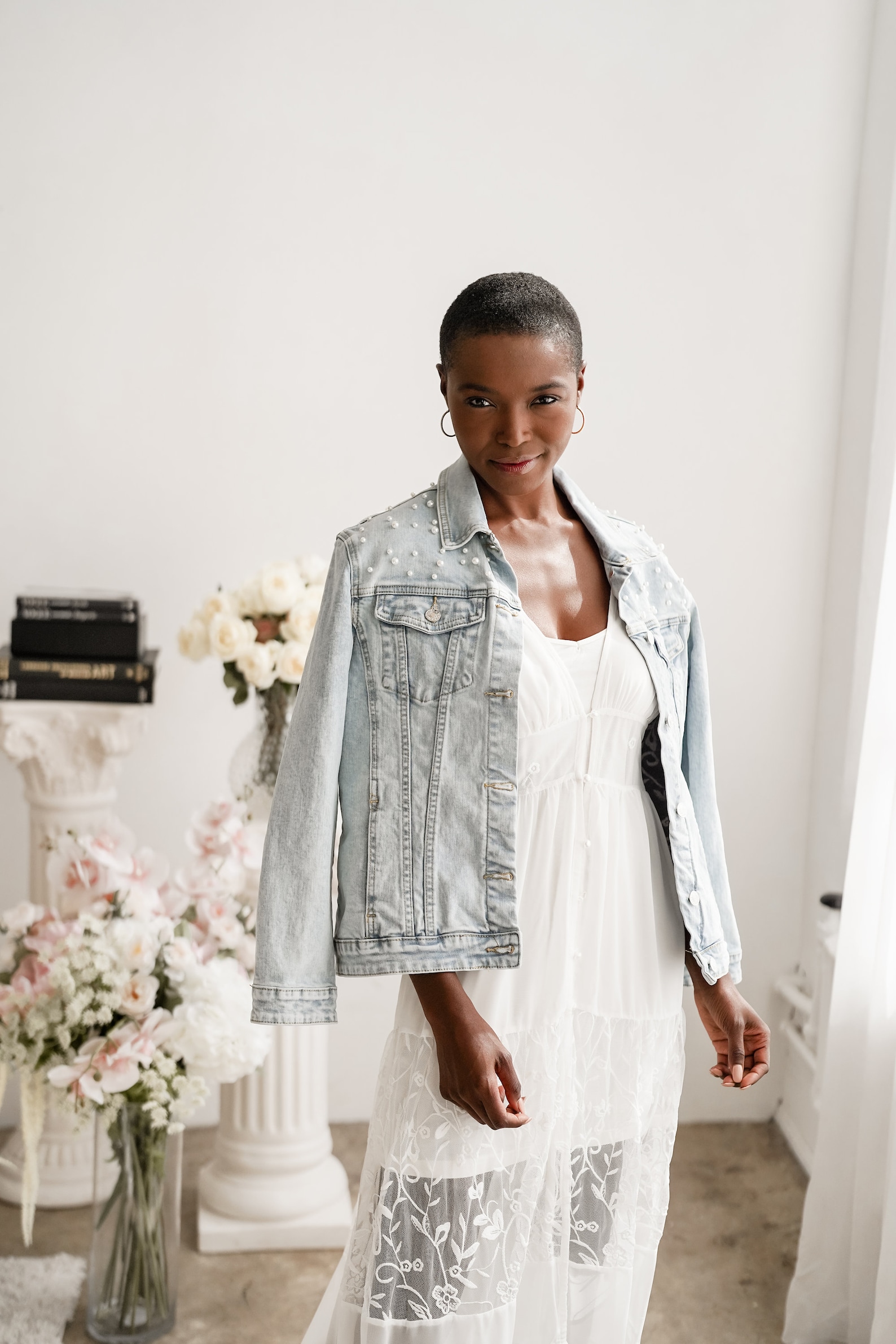 Bridal Gift// Bride Denim Jacket// Custom Bridal Pearl Coat - Etsy