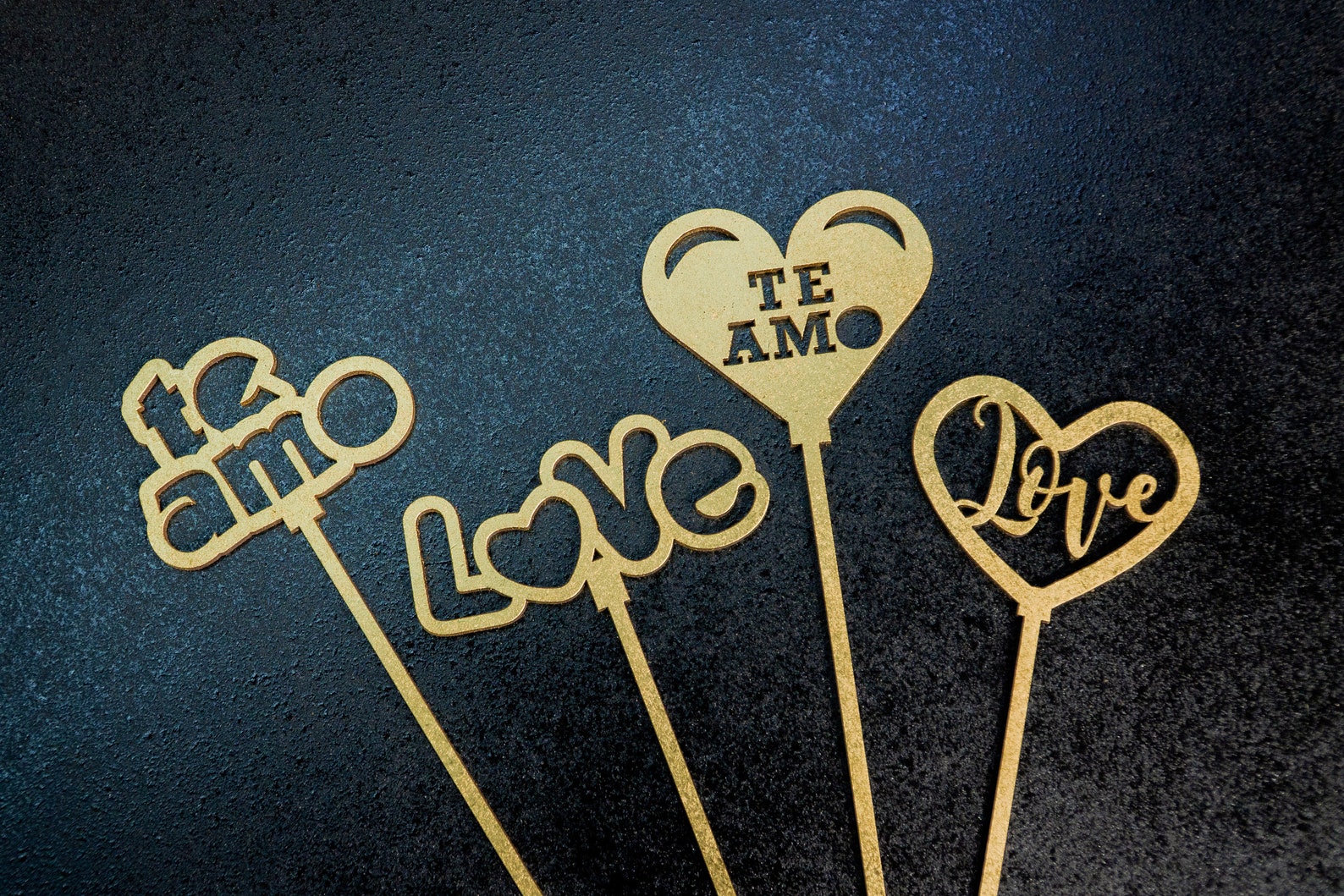 100 diseños Topper frases amor te amo te quiero te extraño | Etsy