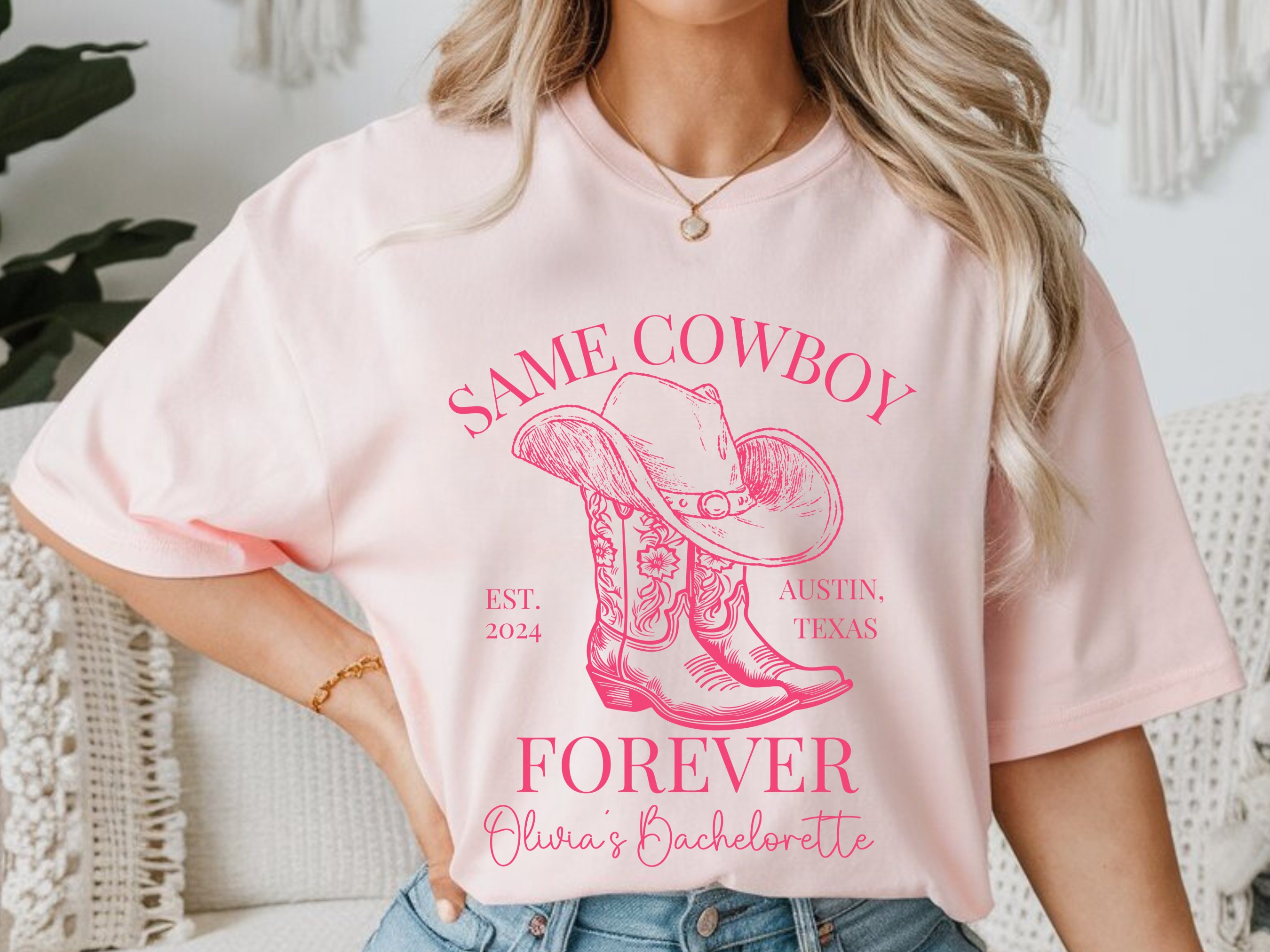 Same Cowboy Forever Bachelorette Shirt, Custom Bachelorette Shirt ...