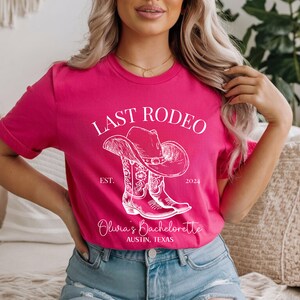 Last Rodeo Bachelorette Shirt, Custom Western Bachelorette Shirt ...