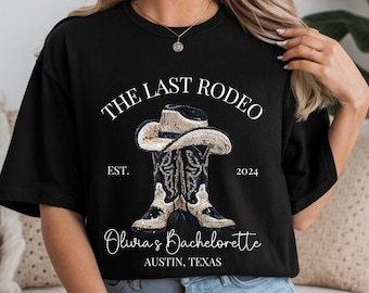 Last Rodeo Bachelorette Shirt, Custom Western Bachelorette Shirt ...