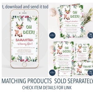 Reindeer Favor Tag Template, Editable Reindeer Thank You Tags ...