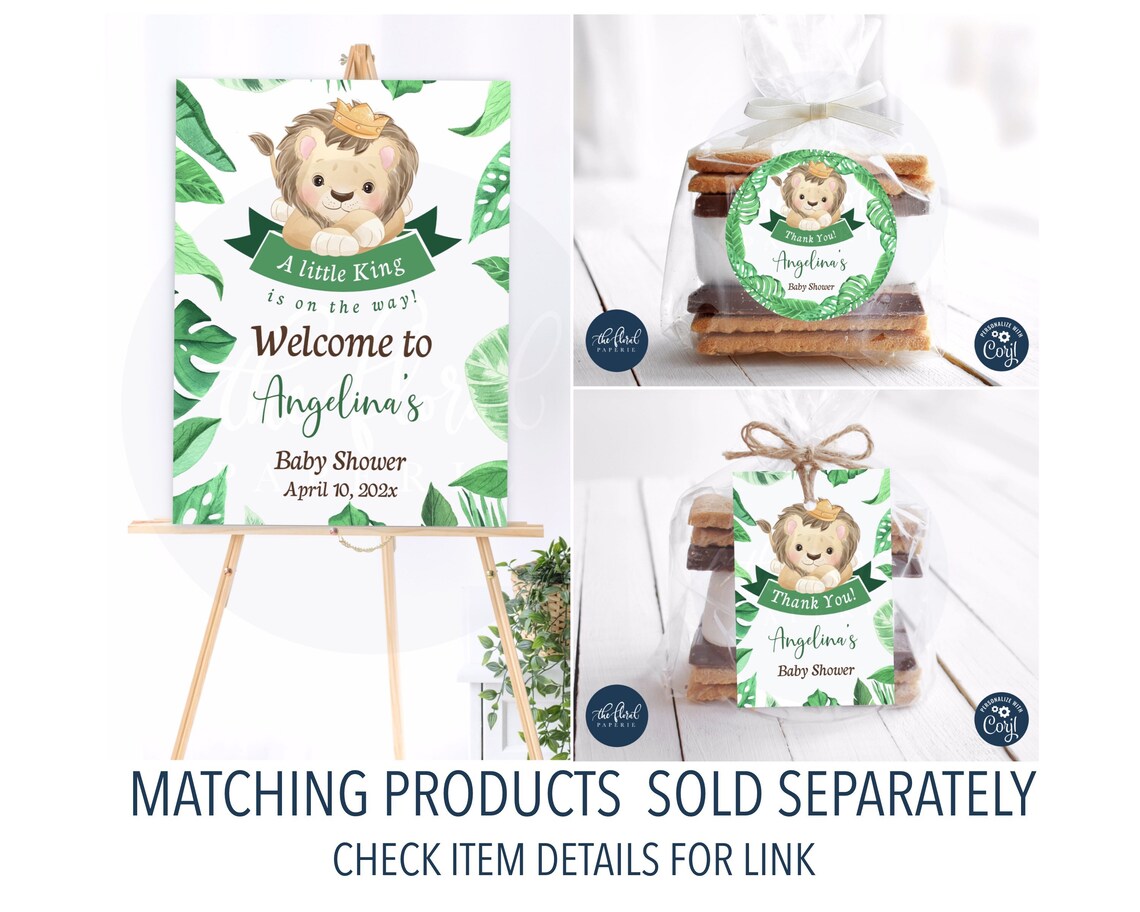 Printable Lion Gift Tags Template Editable Lion Favor Tags - Etsy