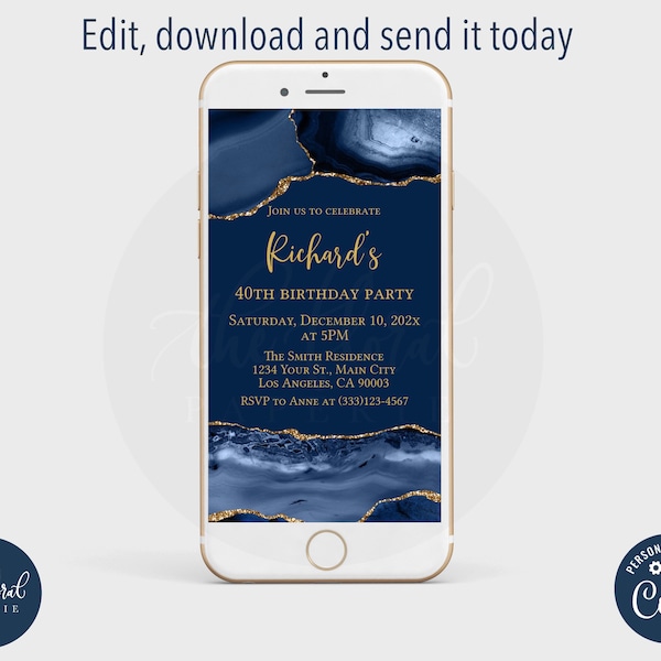 Phone Invitation - Etsy