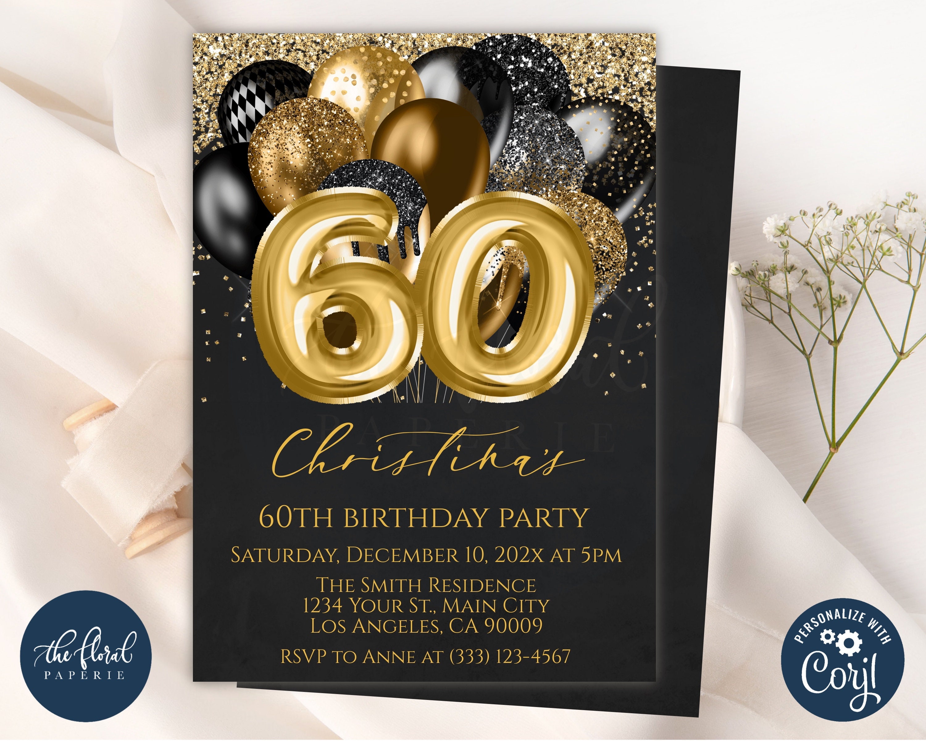 60th Birthday Invitation Designs Affordable 60th Birthday Invites