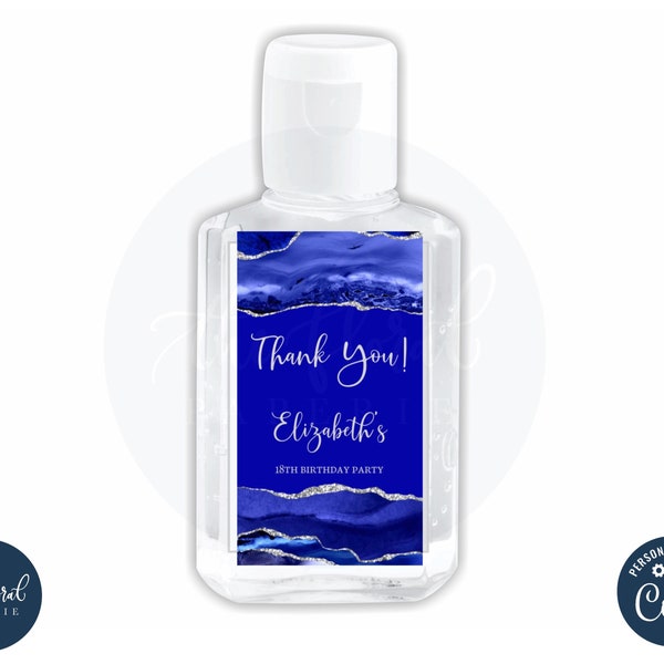 Royal Blue Birthday Stickers - Etsy