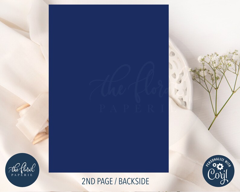 72nd Birthday Invitation Template Navy Blue and Silver - Etsy