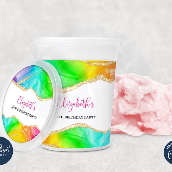 Cotton Candy Labels - Etsy