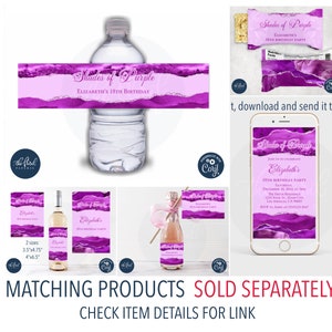 Shades of Purple Chip Bag Template, Purple Potato Chip Bag Wrapper ...