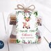 Reindeer Favor Tag Template, Editable Reindeer Thank You Tags ...