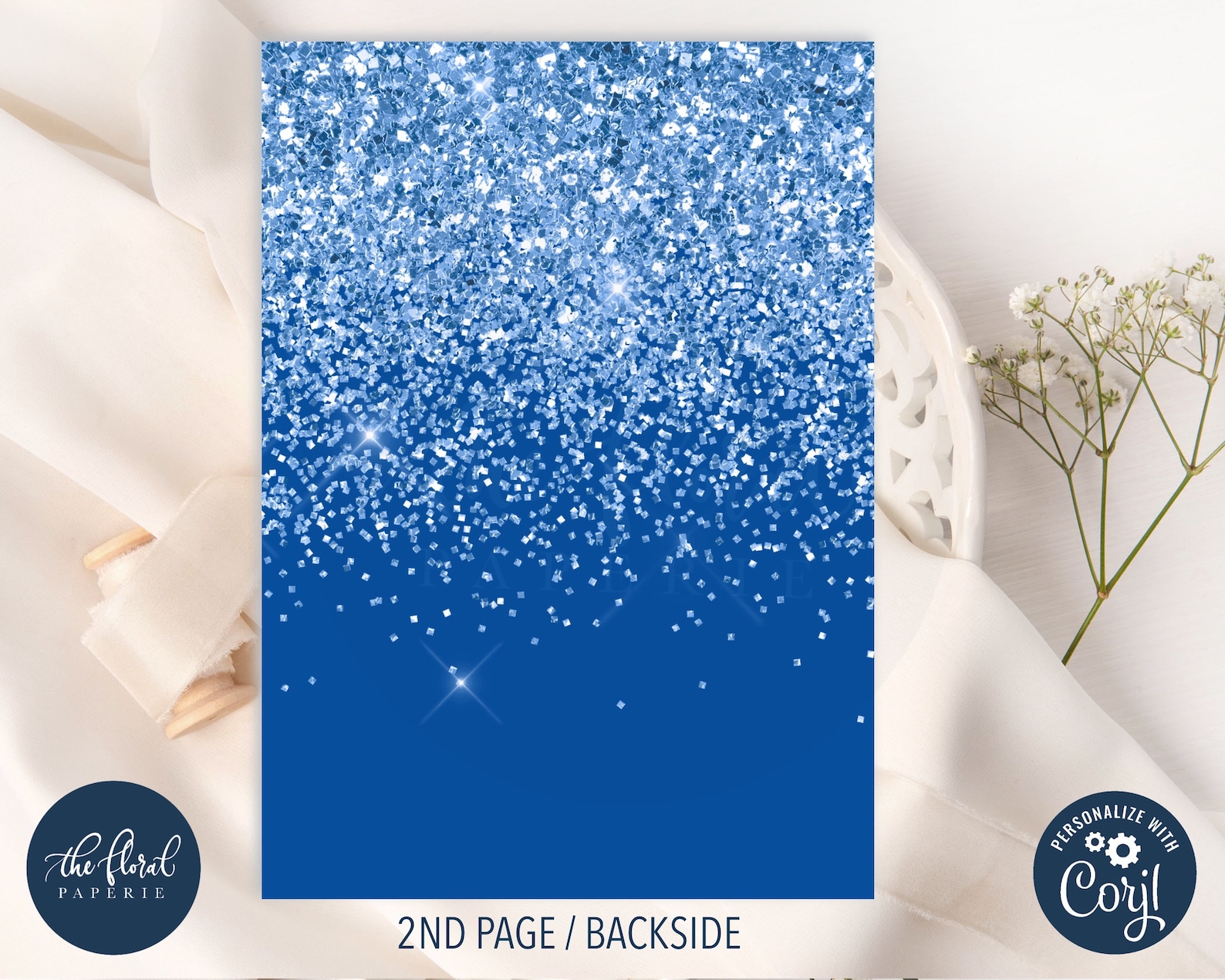 Tonos de plantilla de invitación de cumpleaños azul, invitaciones de ...