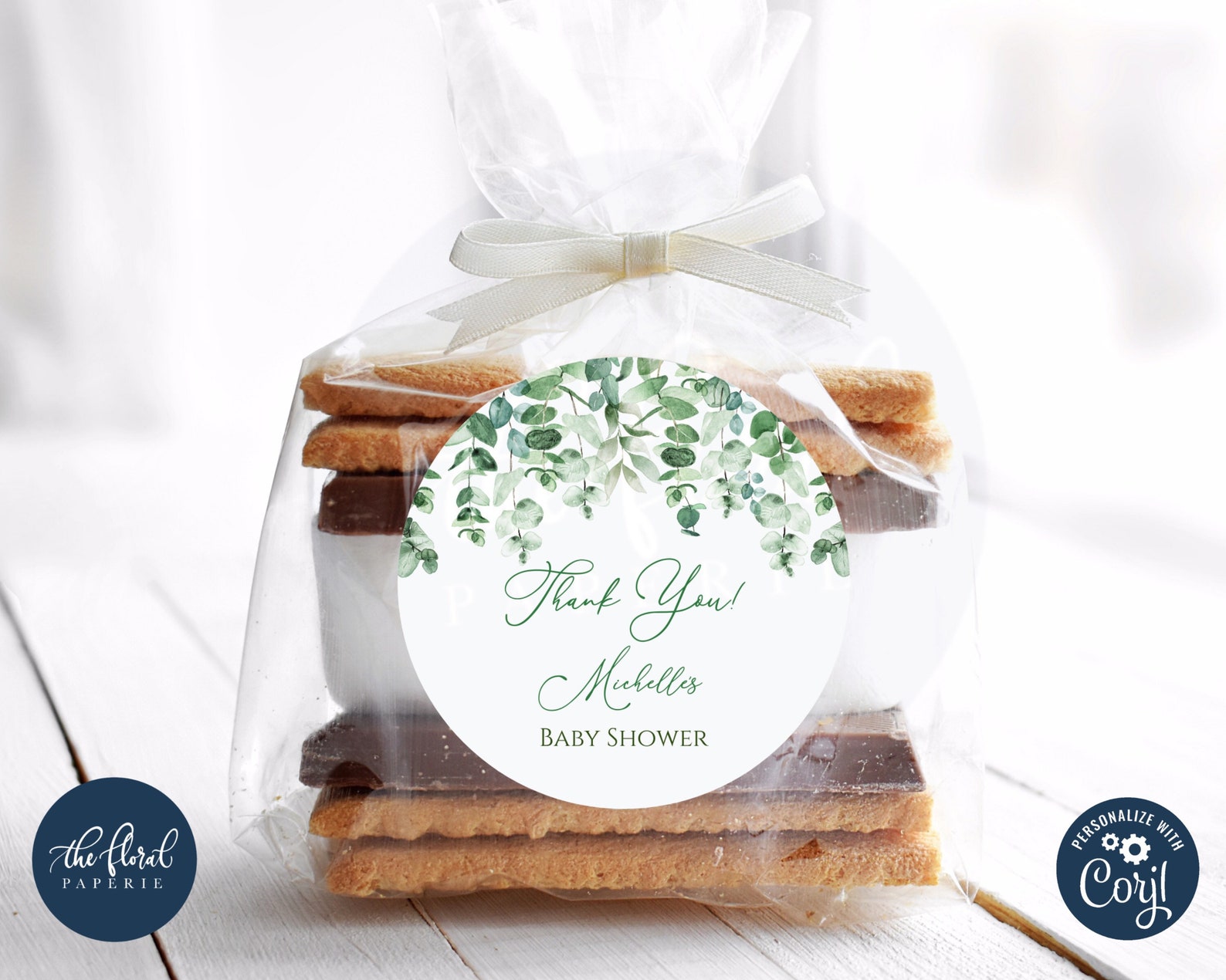 Printable Greenery Gift Tags Template Editable Eucalyptus - Etsy