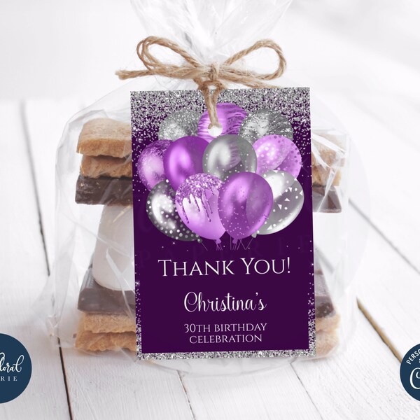 Purple Tags - Etsy