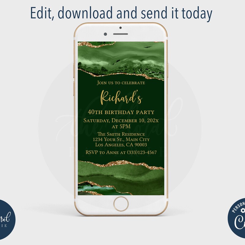 Phone Invitation - Etsy