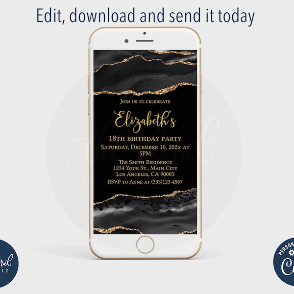 Versace Invitation - Etsy