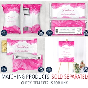 Hot Pink Welcome Sign, Shades of Pink Welcome Sign Template, Printable ...