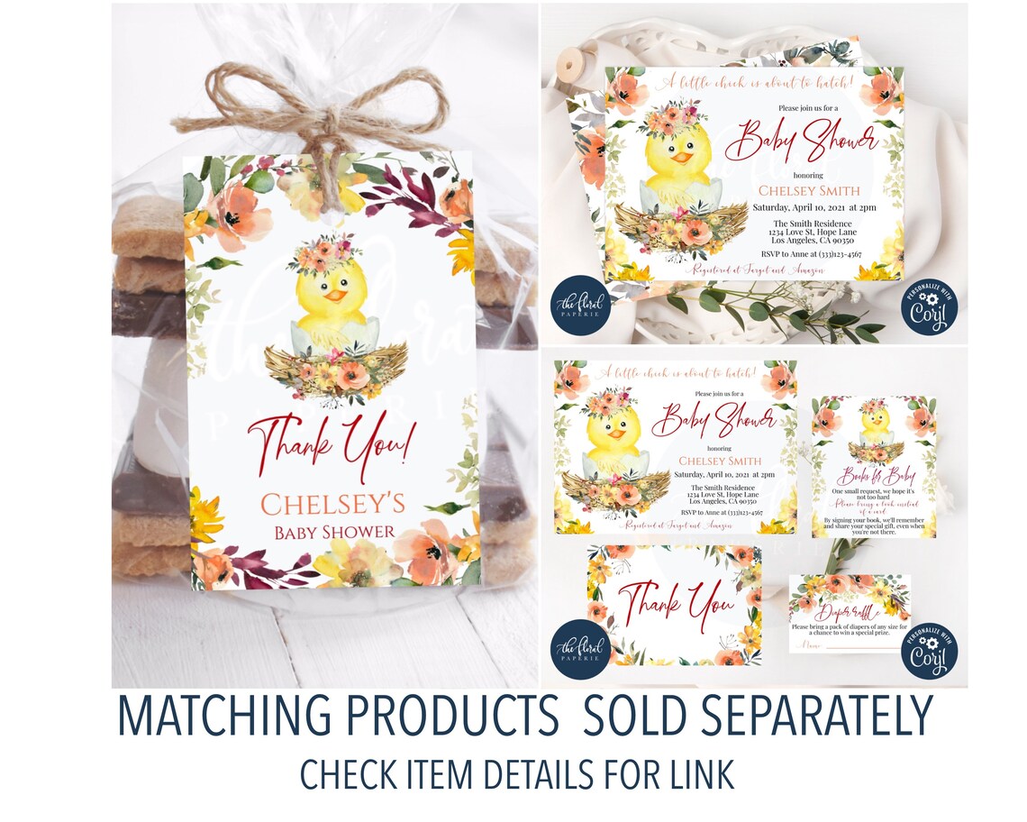 Chick Chip Bag Template Editable Chick Potato Chip Bag | Etsy