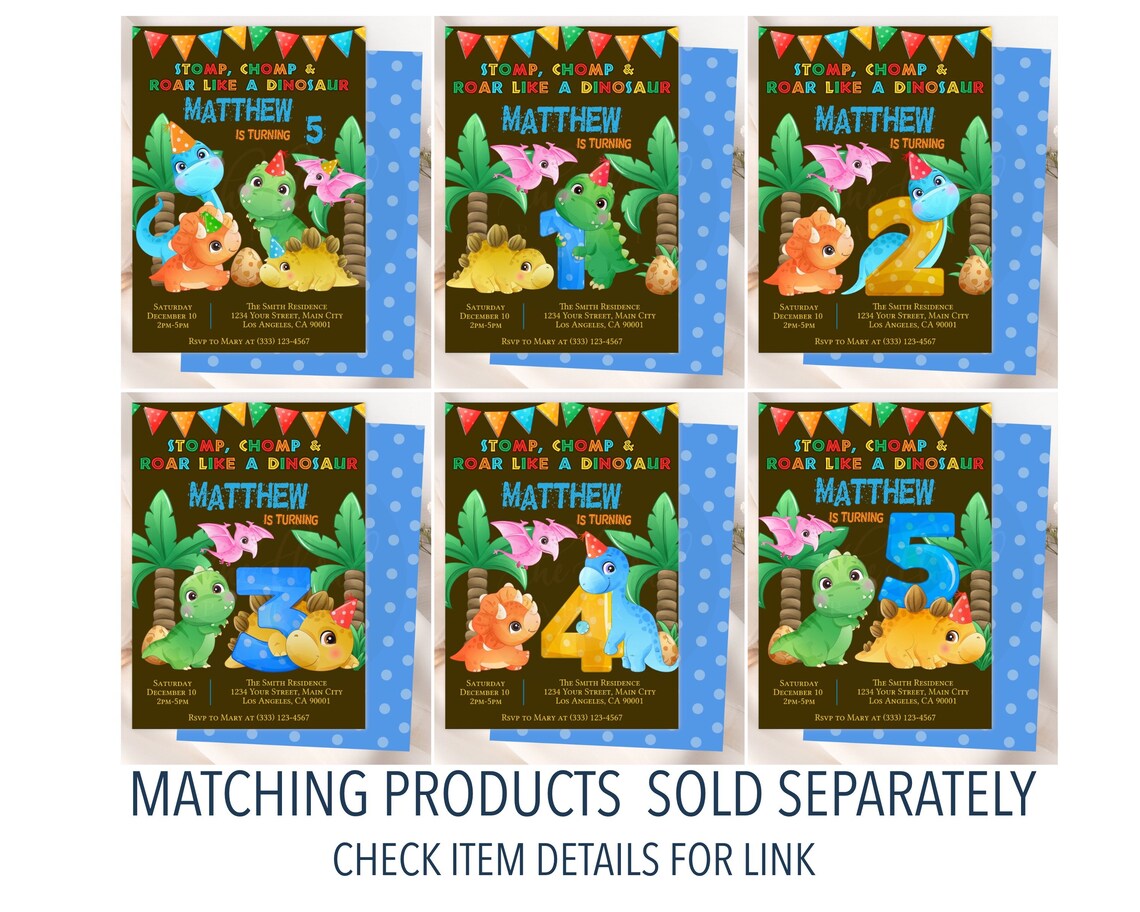 Dinosaur Birthday Welcome Sign Template Editable Dinosaur | Etsy