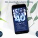 40th Birthday Text Invitation Template Editable Birthday Text - Etsy