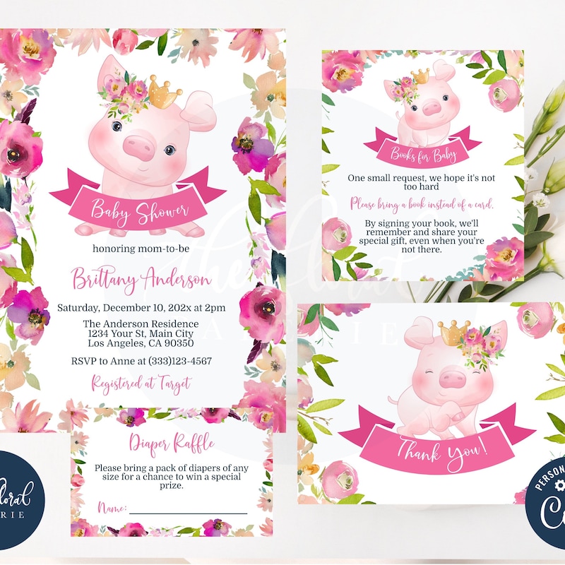 Pig Baby Shower - Etsy